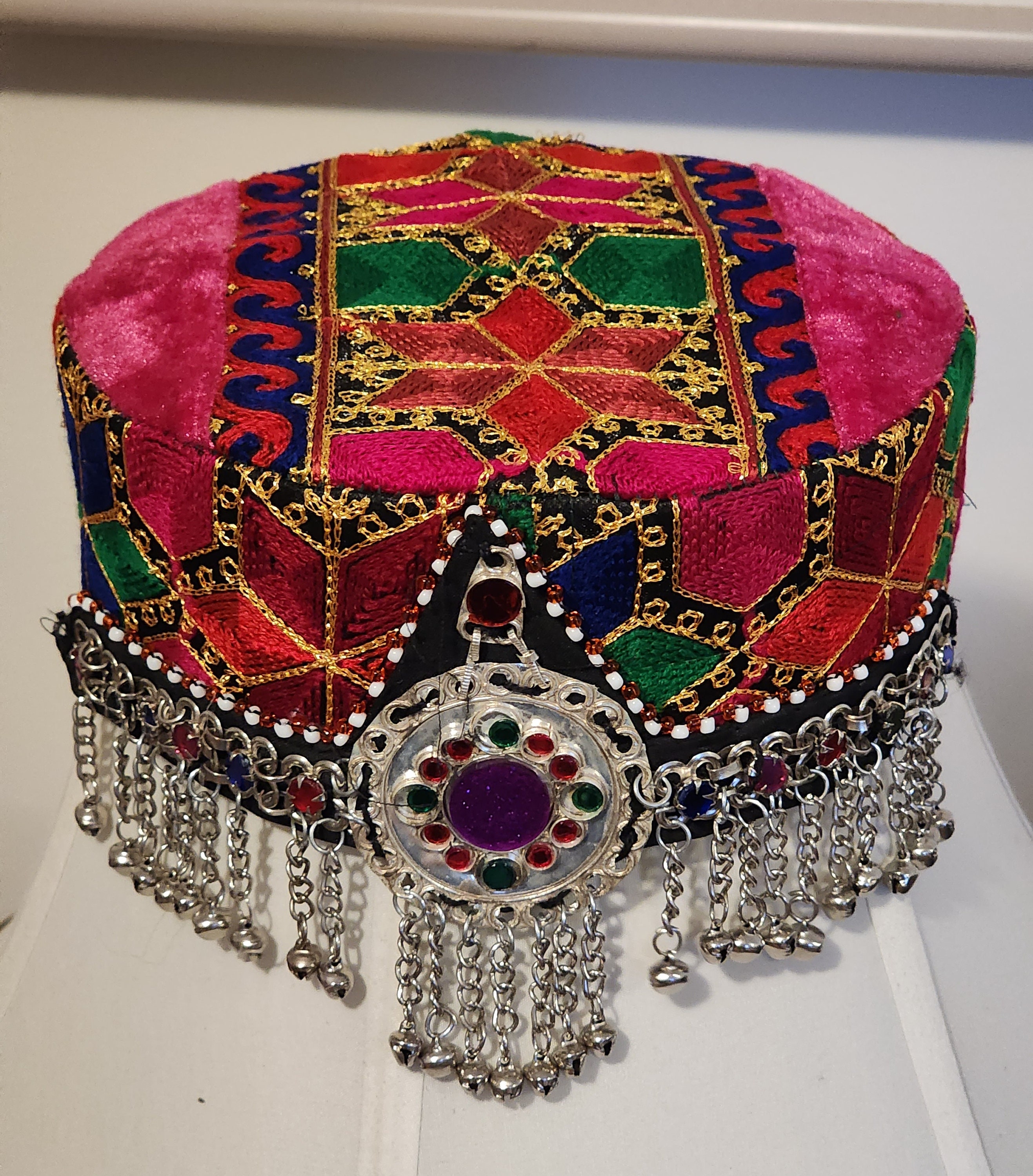 Haleema Sultan Style Cap With Afghani Headpiece Jewelry for - Etsy