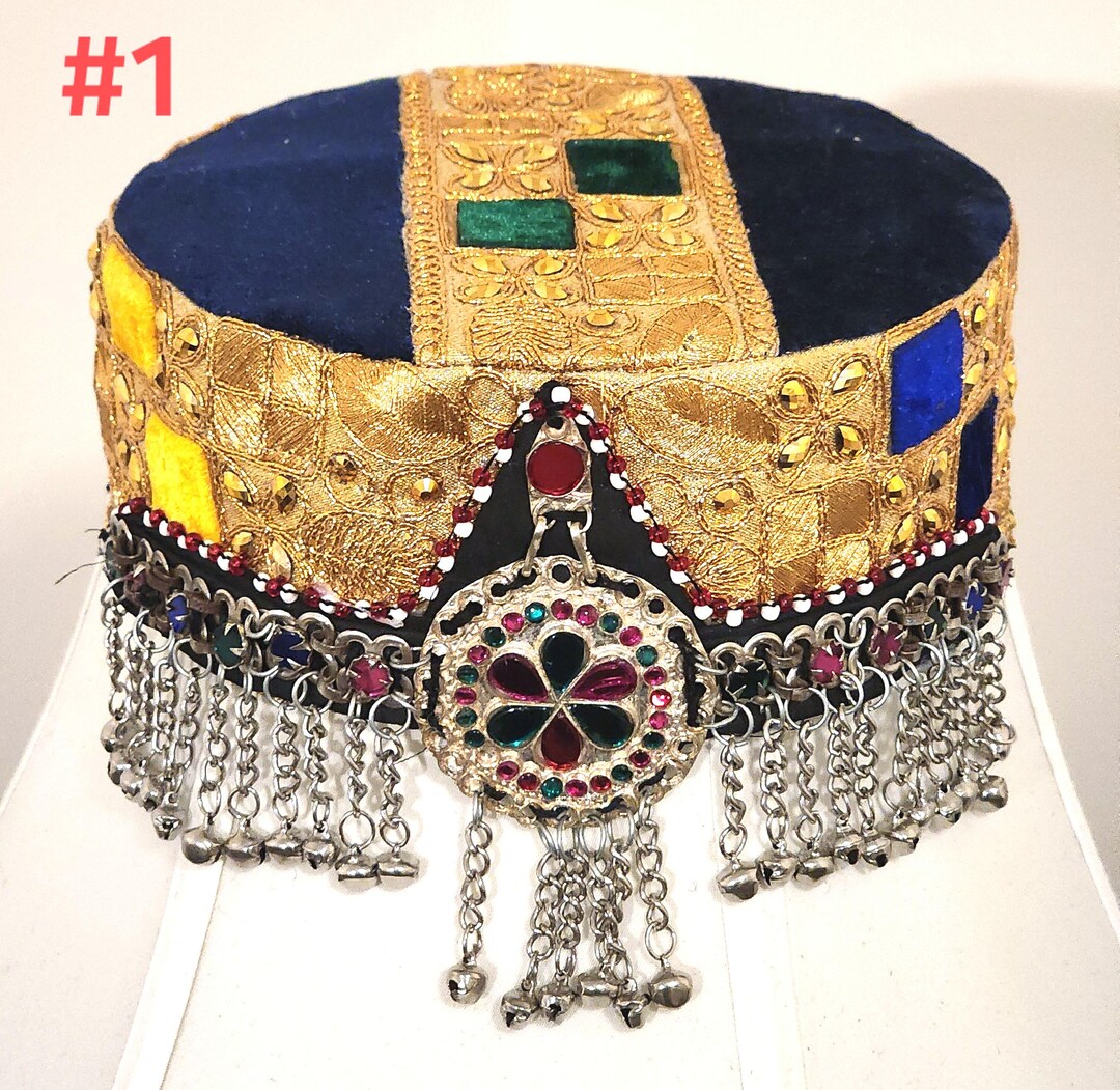 Traditional Afghan Cap, Embellished Women's Headpiece - Etsy