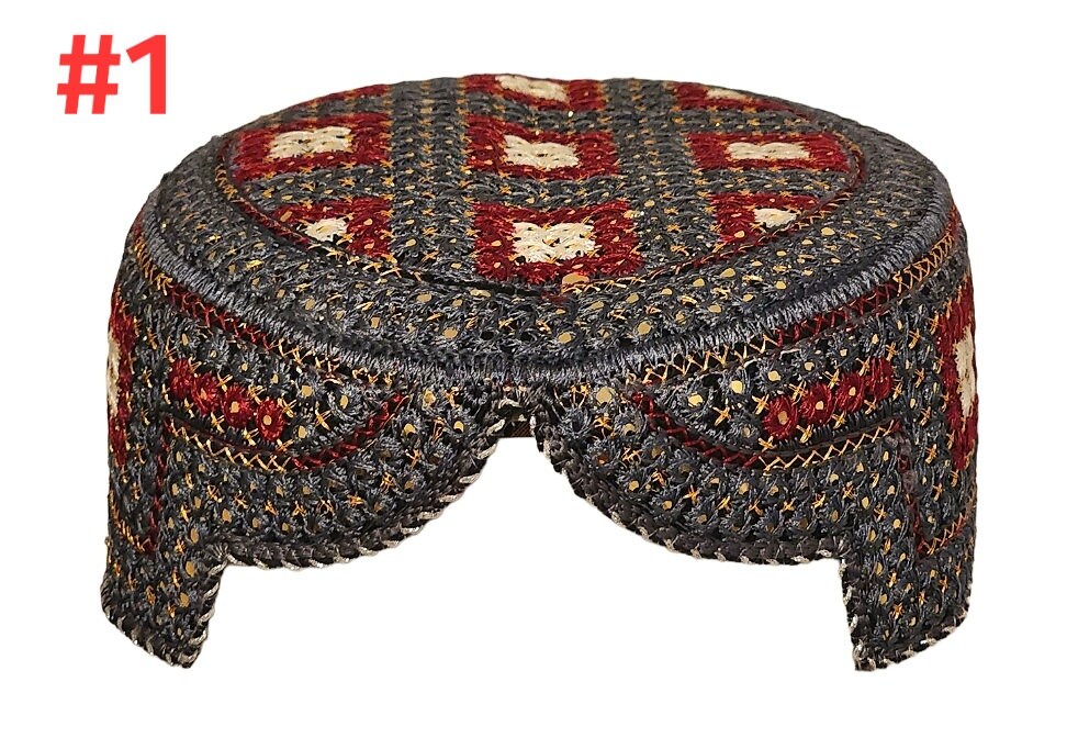 Embroidered Sindhi Balochi Cap, Traditional Mens Hat (22 Inch) - Etsy