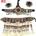 Afghan Traditional Kuchi Jewelry Set Including Necklace, Mathapati ...