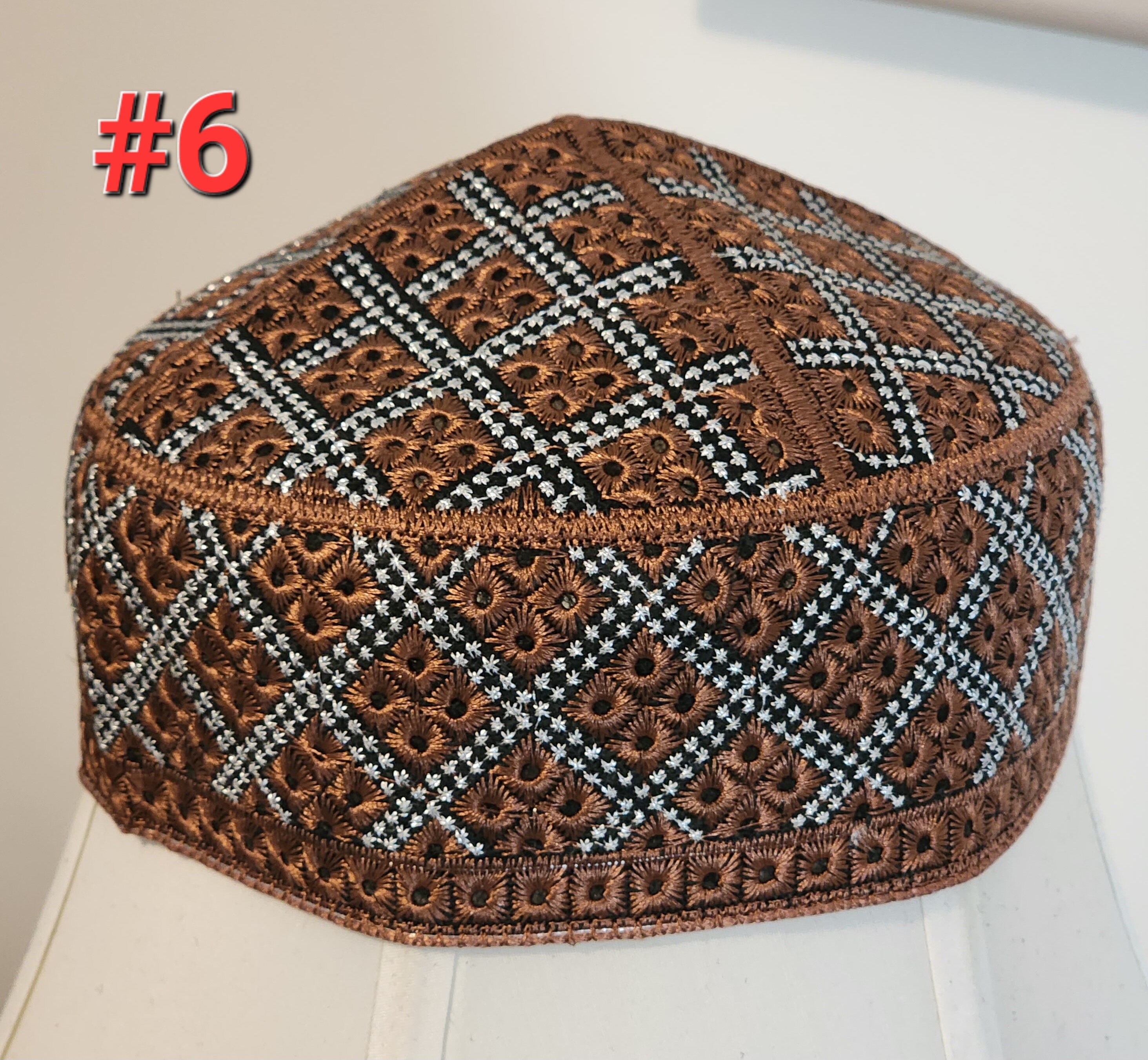 Traditional Embroided Cap for Men. Size 22 Inches Round. Free Shipping ...