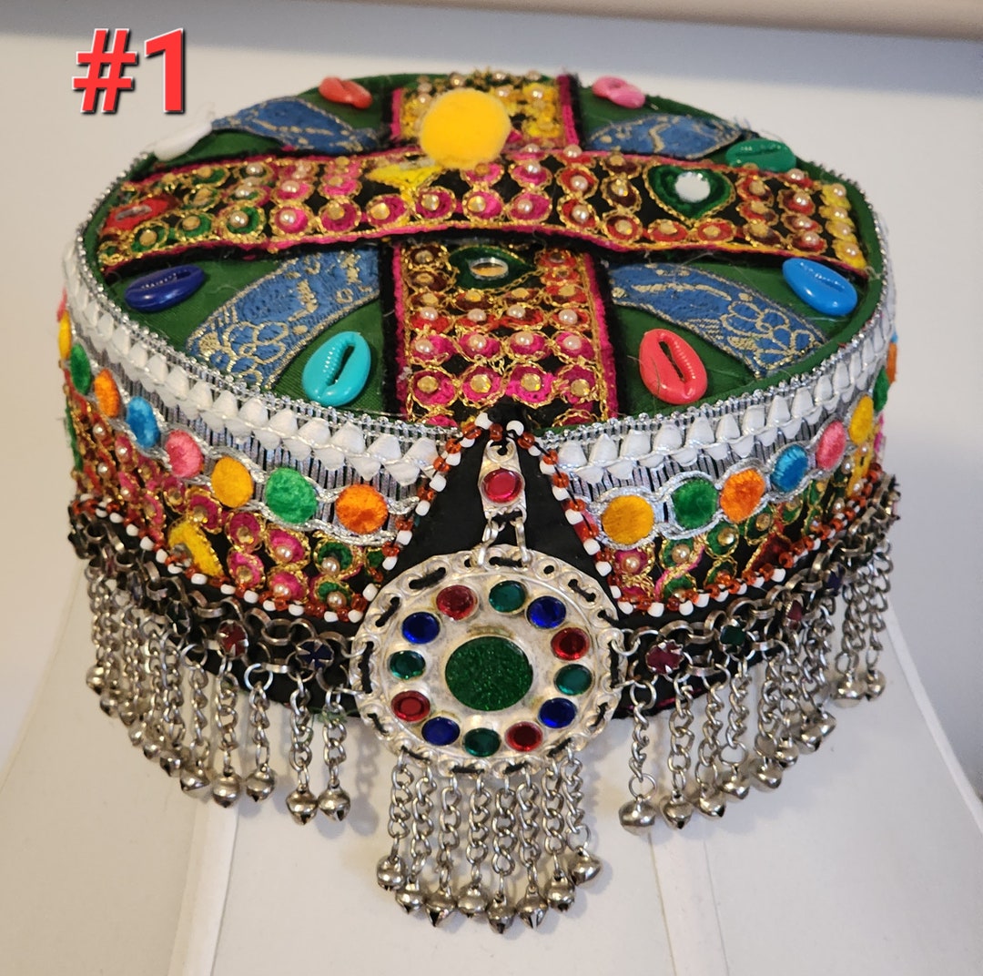 Traditional Handmade Embroided Cap With Afghan Headpiece Mathapati for ...
