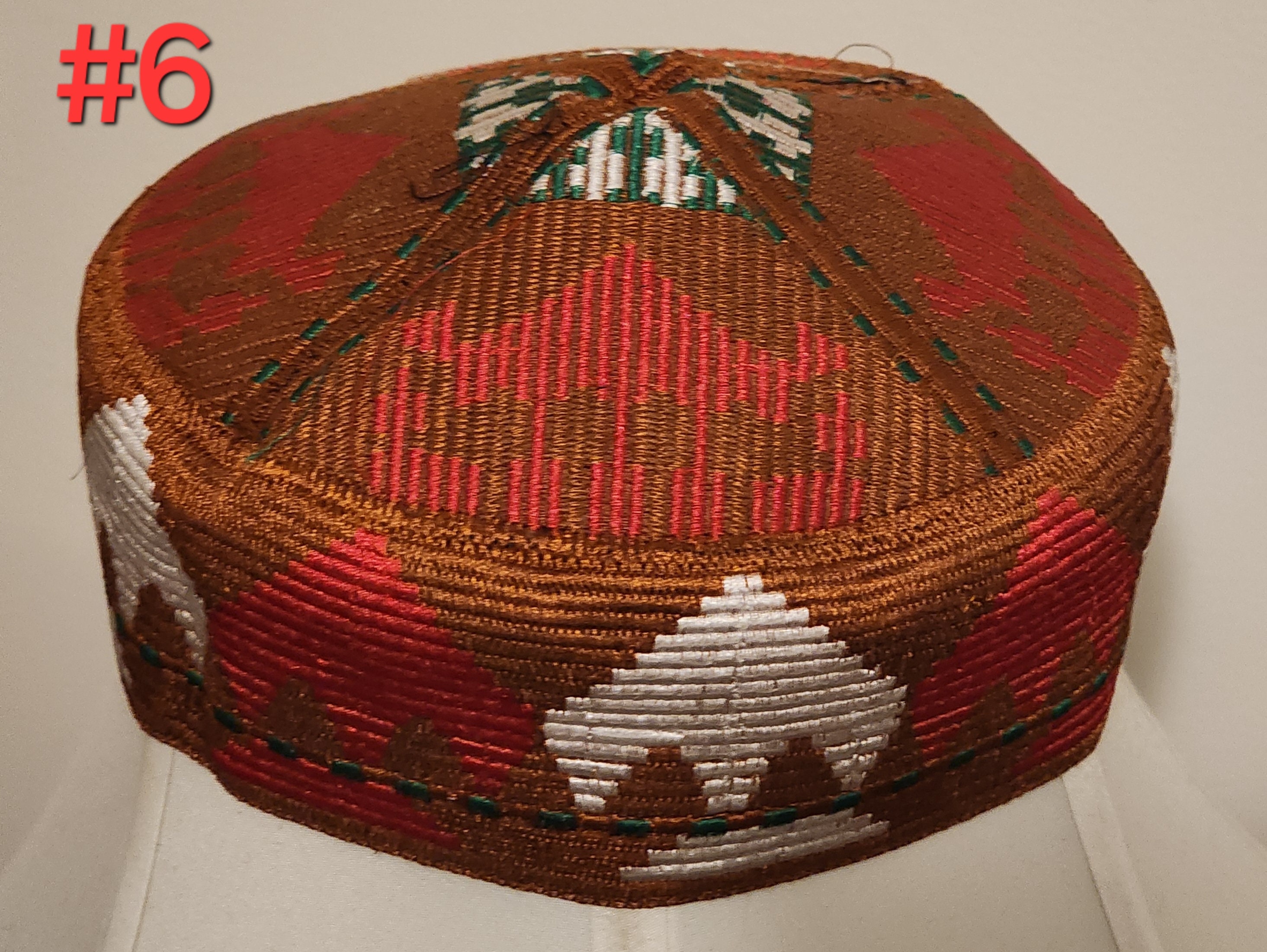 Traditional Uzbek/turkmen Silk Thread Embroided Cap for Men/women. Size ...