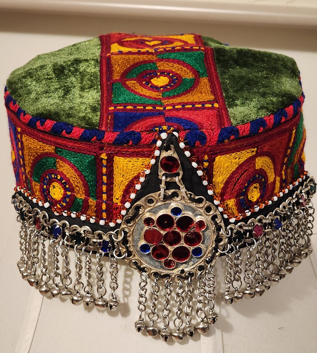 Traditional Embroided Afghan Cap for Women With Afghan Headpiece ...