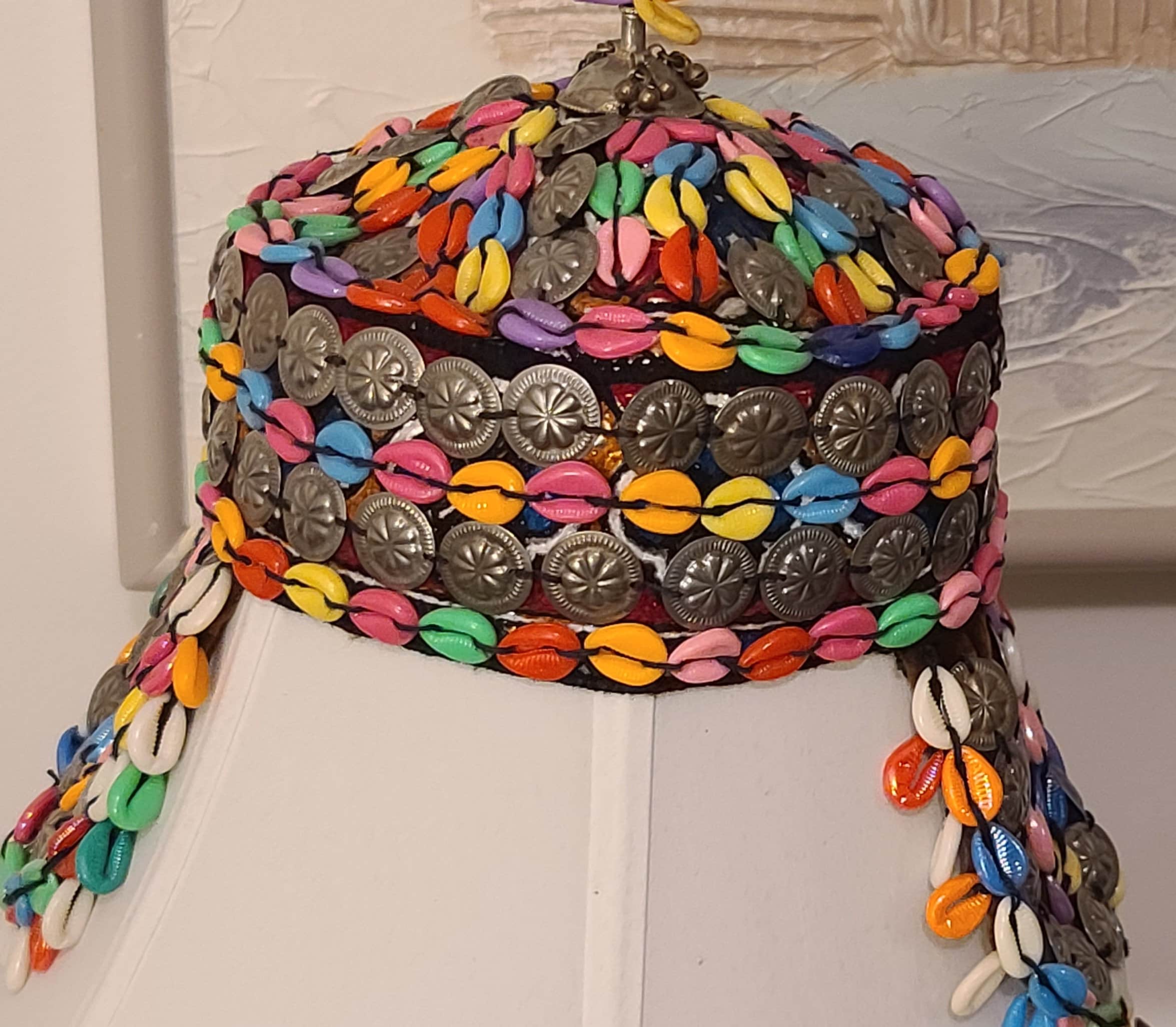 Traditional Afghani Mongolian Turkish Cap With Cowry Work. Free ...