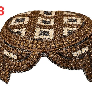 Embroidered Sindhi Balochi Cap, Traditional Mens Hat (22 Inch) - Etsy