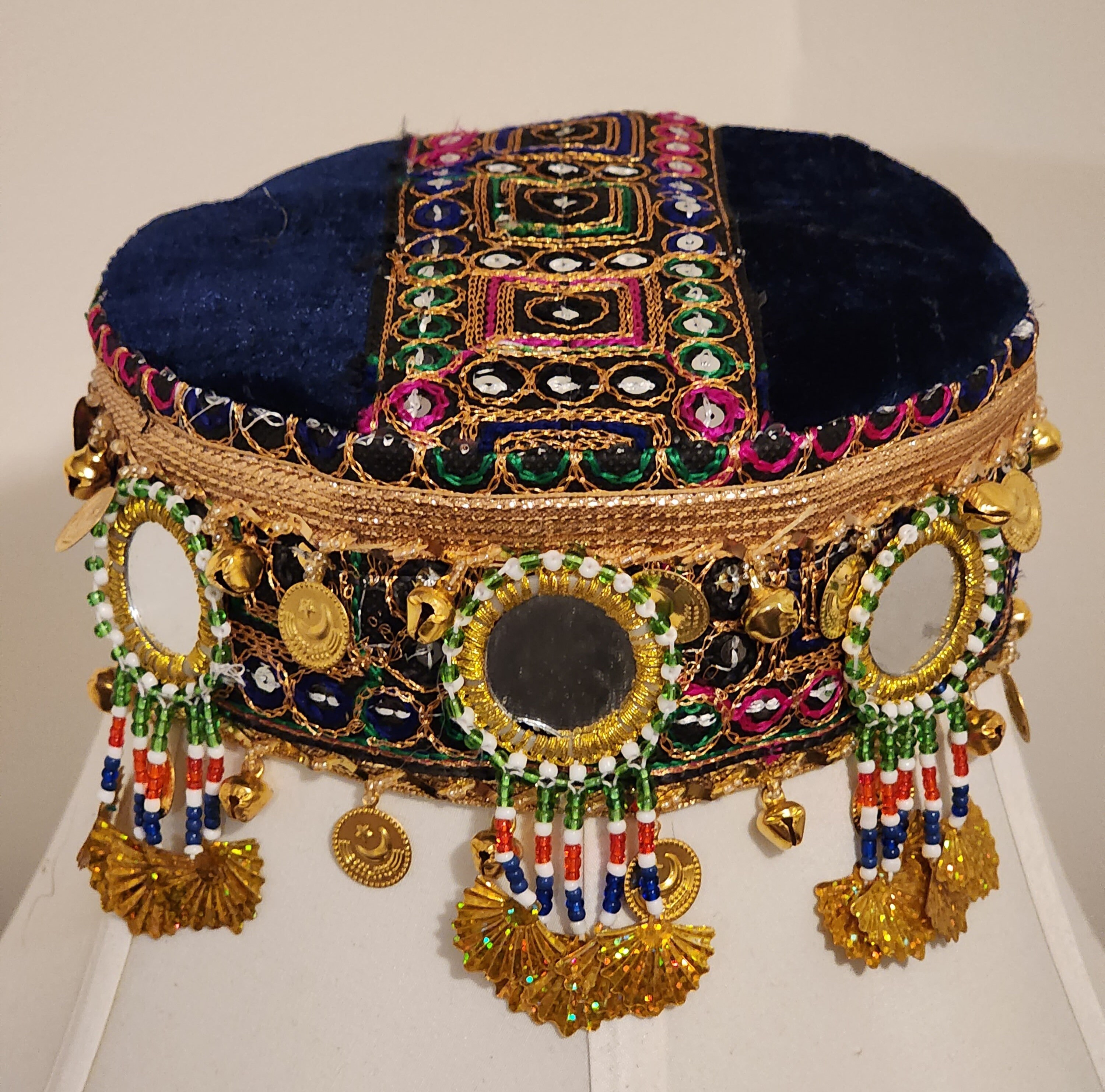 Three Mirrors Forehead Embroided Afghan Cap for Women. Free Shipping ...