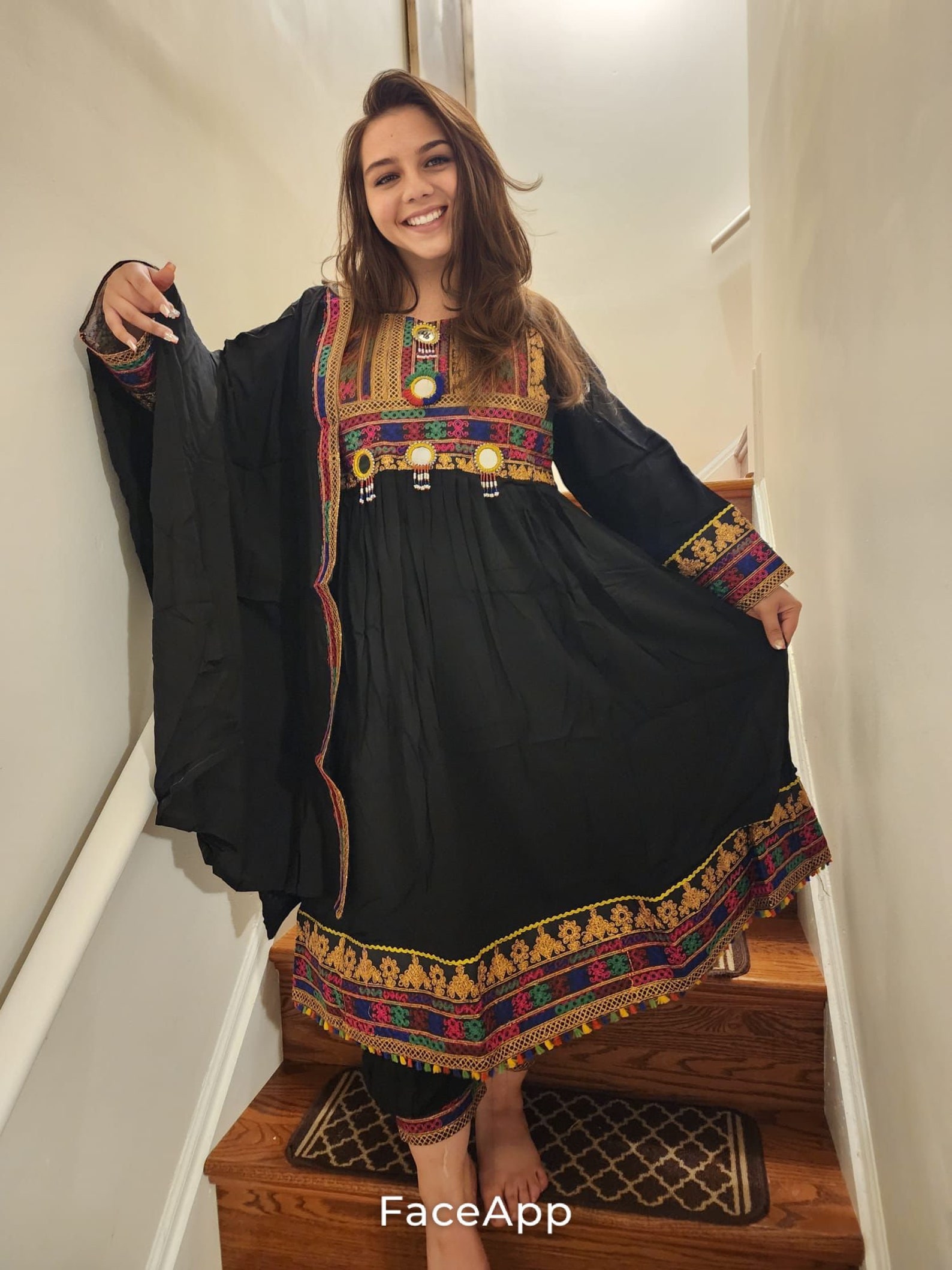 Afghan Kuchi Embroided Dress Including Shirt, Trouser and Chaddar ...