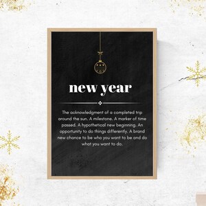 Definition Print, Digital Download, New Year Gift, Gift for Her ...