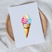 Watercolor Ice Cream Clipart Cones and Sundaes Ice Cream - Etsy