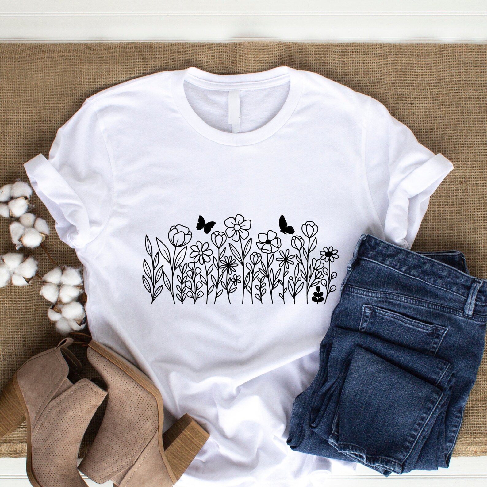 Wildflower Bundle Svg Flower Meadow Svg Spring Svg Flower - Etsy Canada