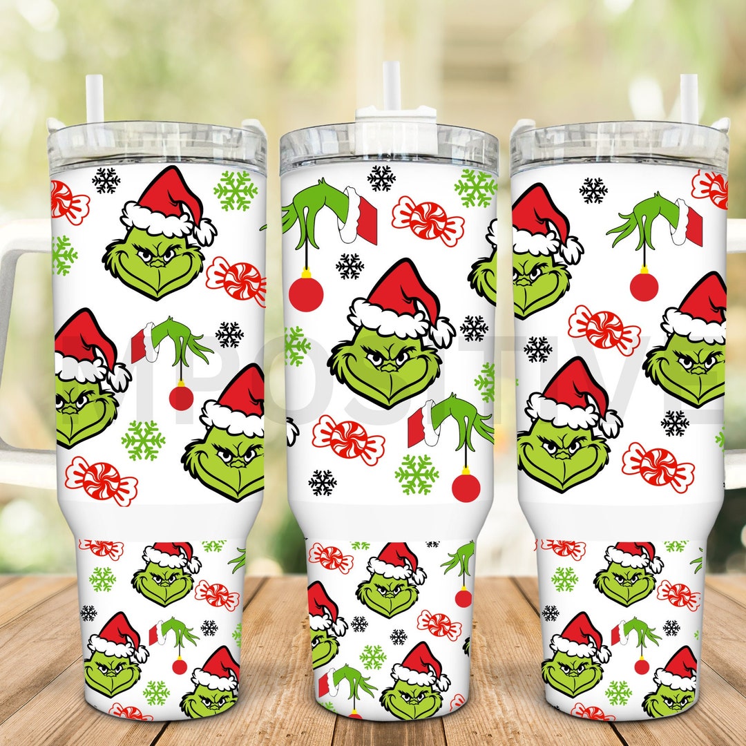 Grinch-40oz Tumbler Sublimation Designs Sublimation Christmas - Etsy Canada