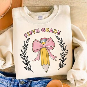 Coquette Pencil PNG Bundle: Retro Teacher, First Day of School (digital ...