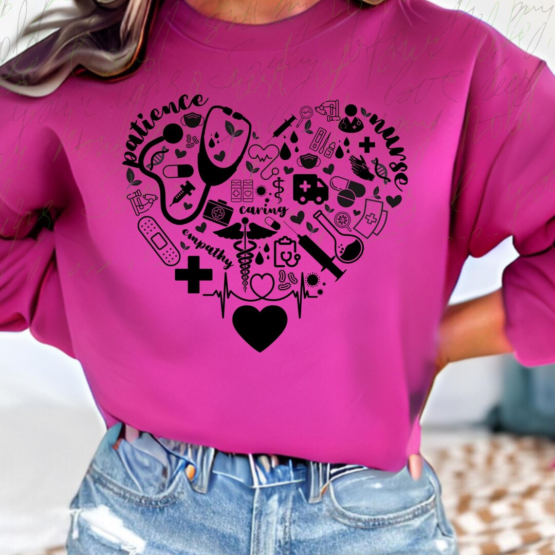 Nurse Adjectives & Icons SVG PNG: Nurse Life Elements (digital Download ...