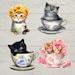 29 Kitten in a Cup Clipart Kitten Clipart Pngs Cat Clipart - Etsy