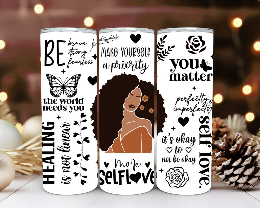 Positive Affirmations Tumbler Wrap Butterflie Inspirational - Etsy