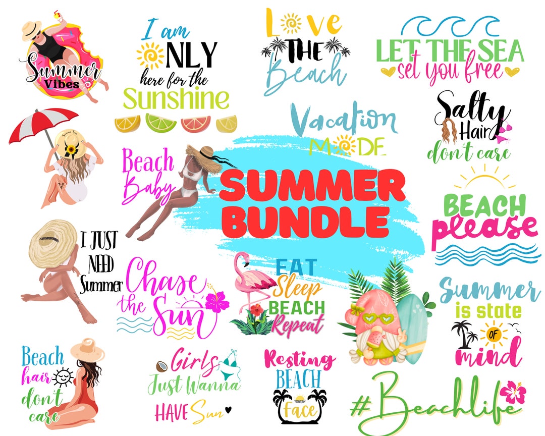Sommer Bundle SVG Strand svg Sommer svg lustige Strand Zitate svg ...
