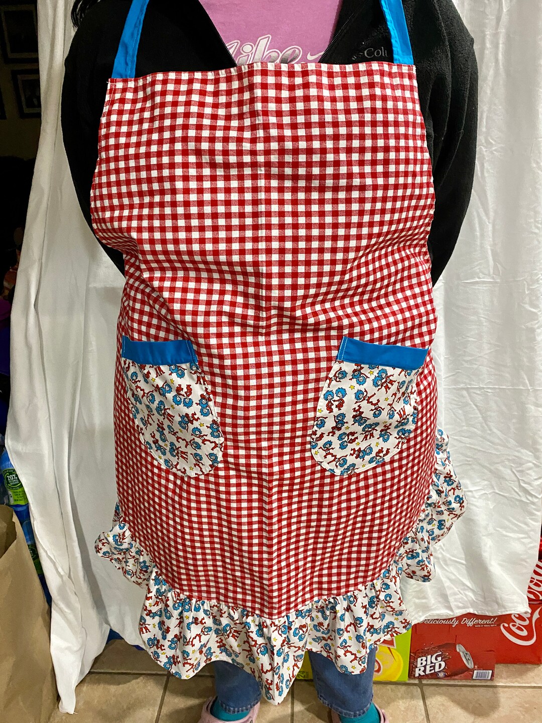 Plaid Thing One, Thing Two - Etsy