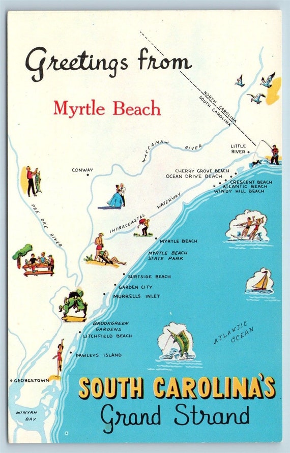 Myrtle Beach Area Attractions Map