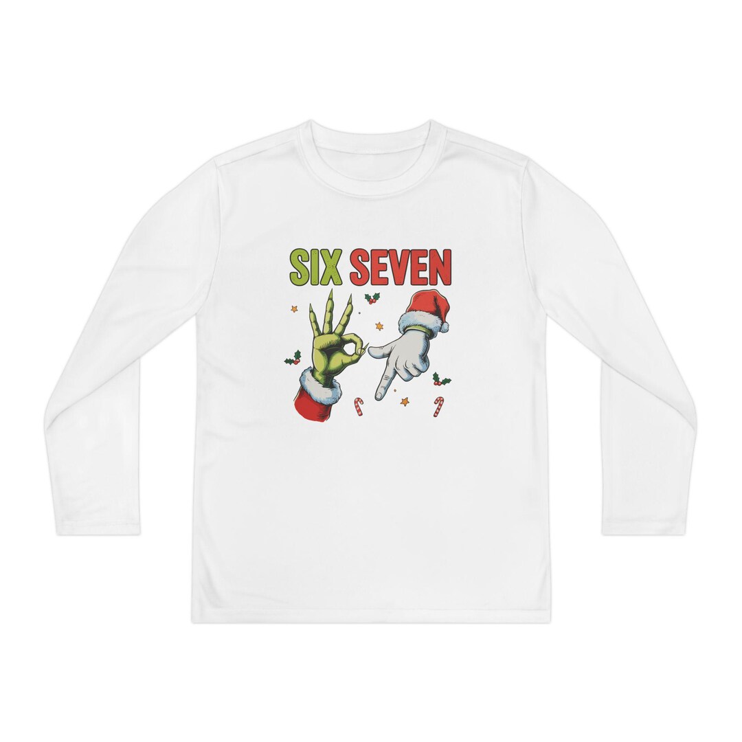 Six Seven Hand Signs Youth Long Sleeve - Etsy