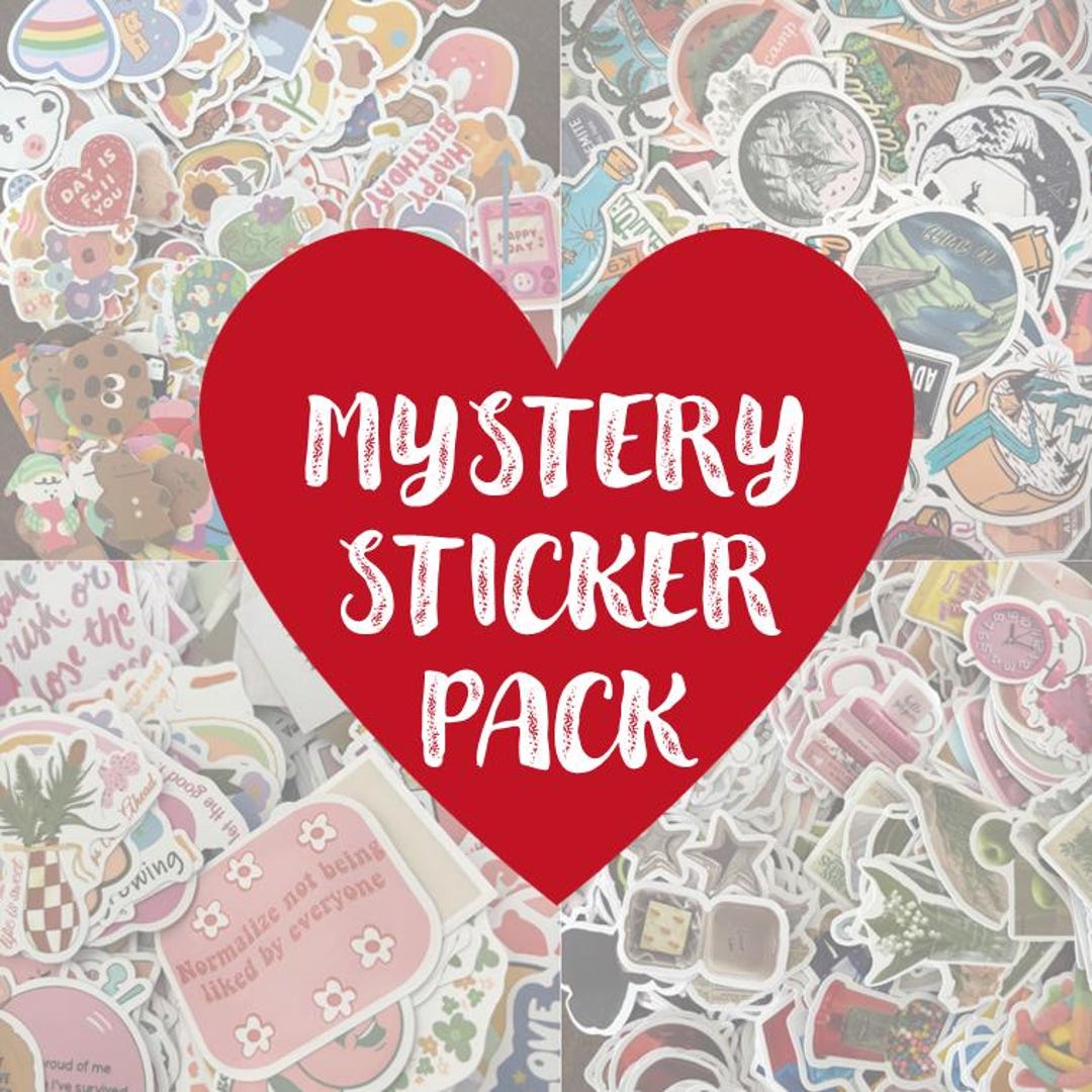 50 Pcs of Mystery Sticker Pack, Surprise Bag, Themed/random ...