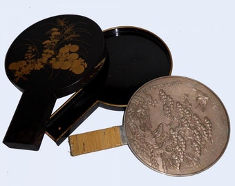 Antique Japanese Hand Mirror - Etsy