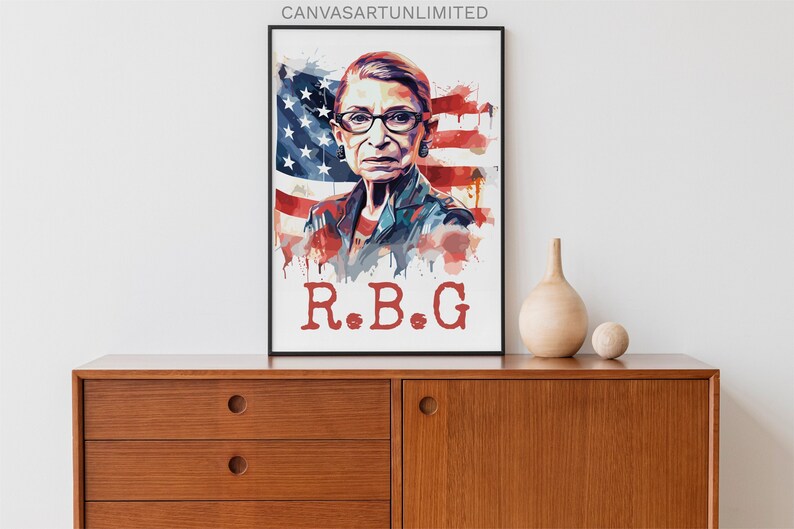 RBG Unframed Poster Ruth Bader Ginsburg Feminist Wall Art Prints Wall ...