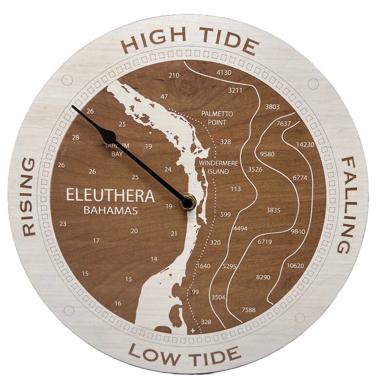 Custom Tide Clock Stained or Painted Desktop or Wall Mount - Etsy