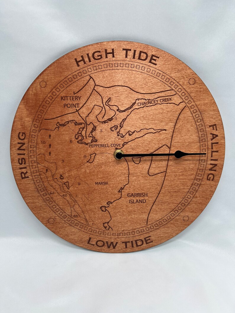 Custom Tide Clock Stained or Painted Desktop or Wall Mount - Etsy
