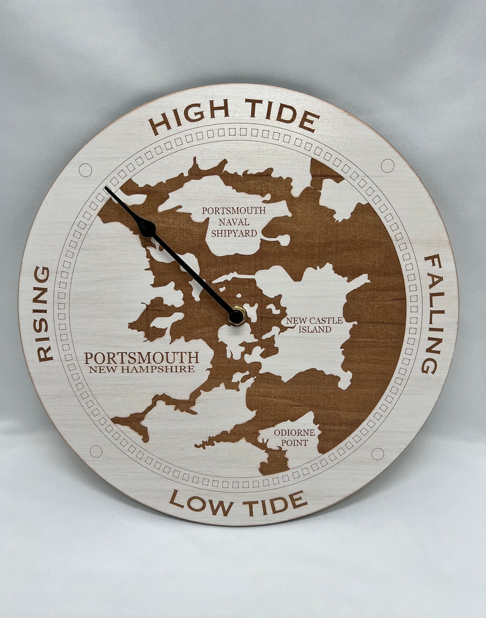 Custom Tide Clock Stained or Painted Desktop or Wall Mount - Etsy