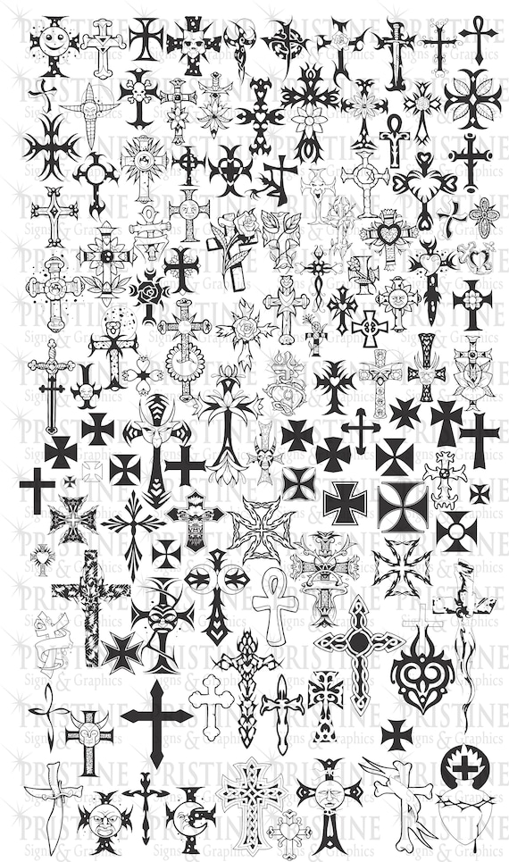 Crosses Digital Pngsvg Bundle 100 Designs - Etsy