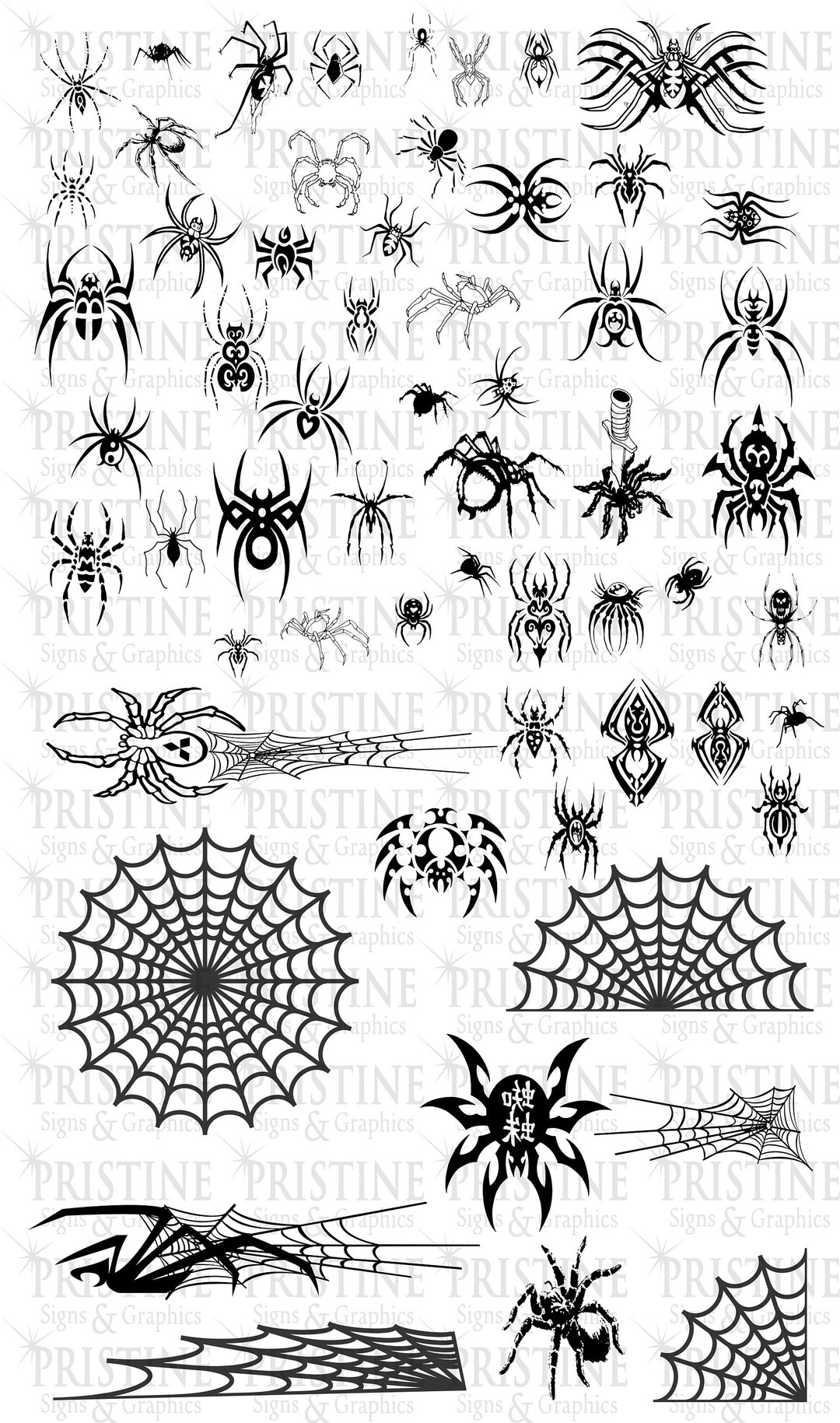 Spider Svg\png Bundle 50+ Designs - Etsy