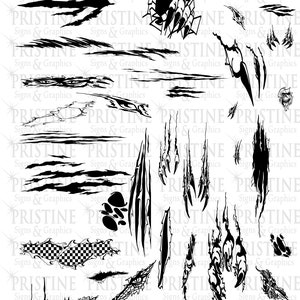 Rips and Tares Digital Svg File 100+ Designs - Etsy