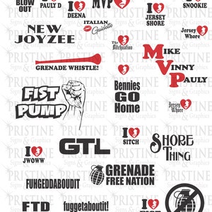 Jersey Shore Svg Files 80+ Designs - Etsy