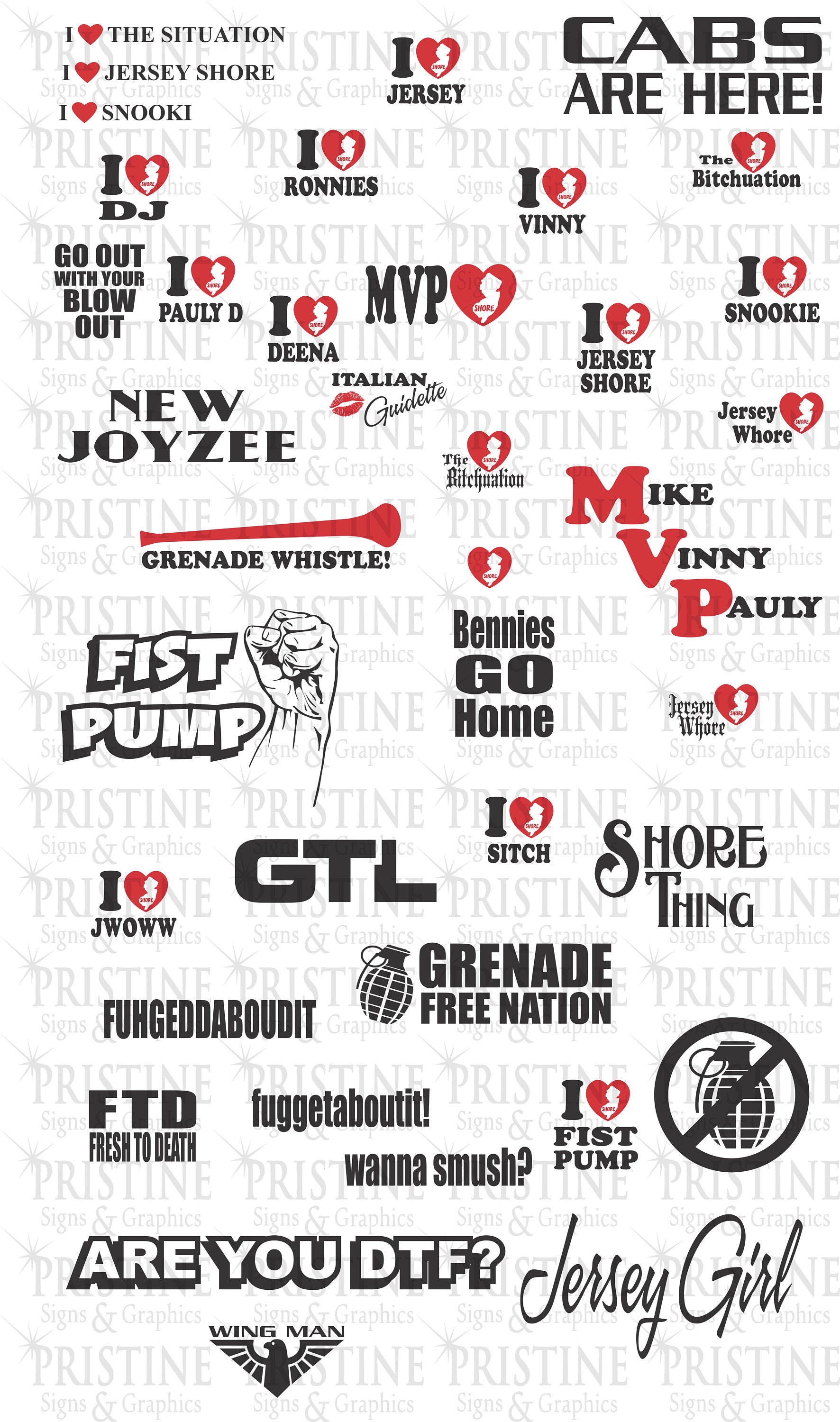 Jersey Shore Svg Files 80+ Designs - Etsy