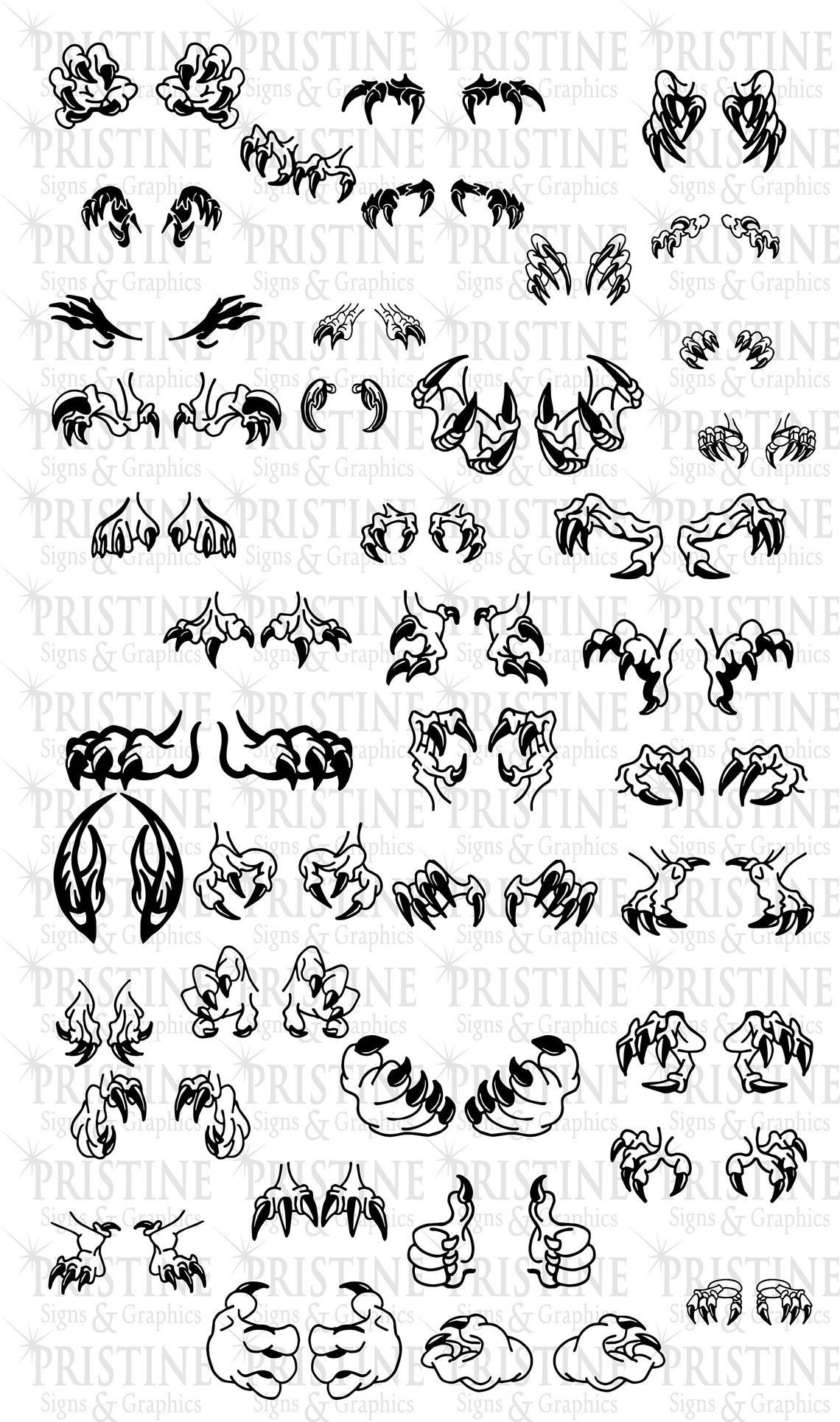 Animal Claws Svg Bundle 100+ Designs - Etsy