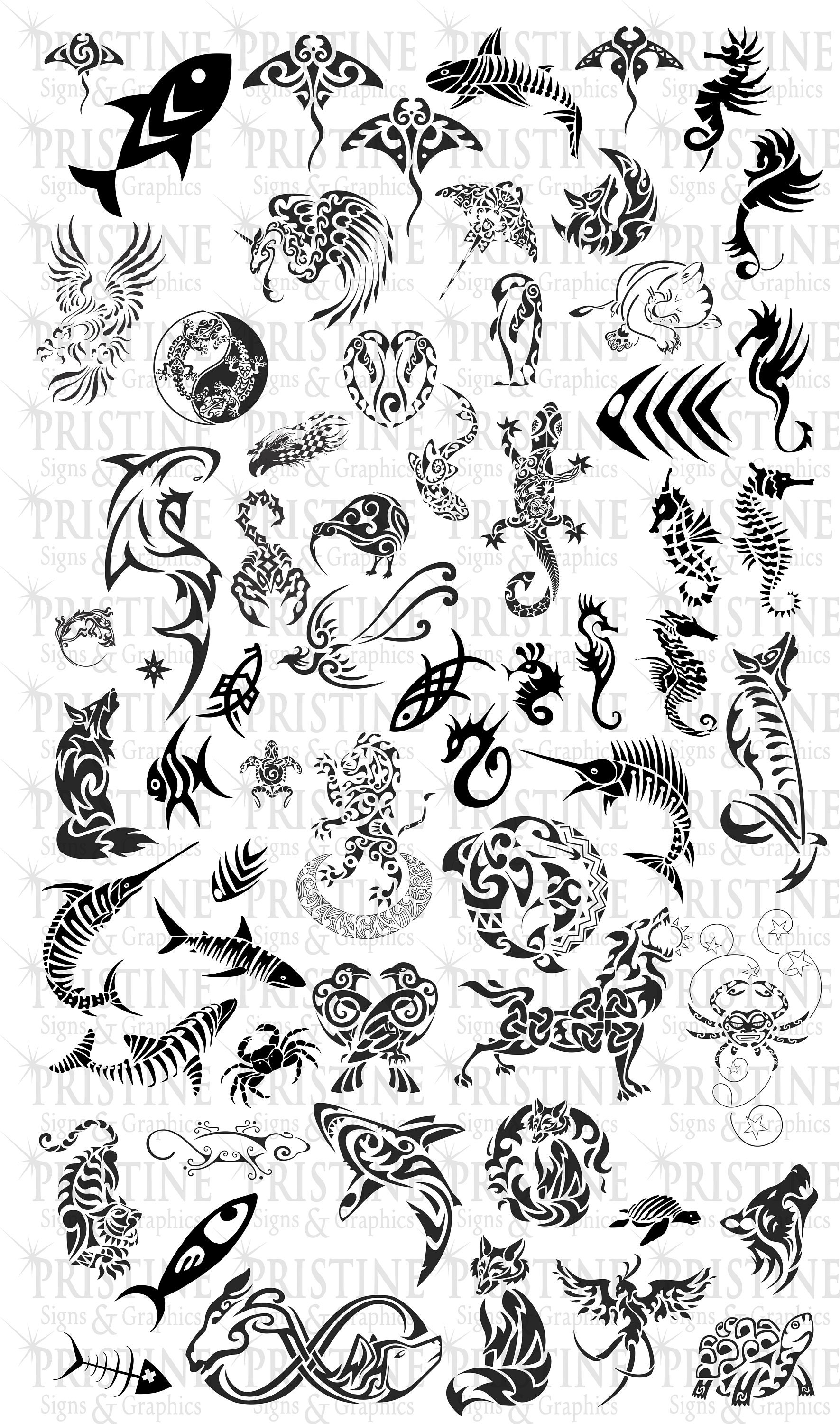 Animal Tribal Svg\png Bundle 200+ Designs. Print Ready - Etsy
