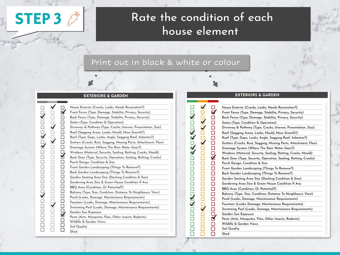 PDF House Viewing Checklist | Over 200 Things to Check Before You Buy a ...