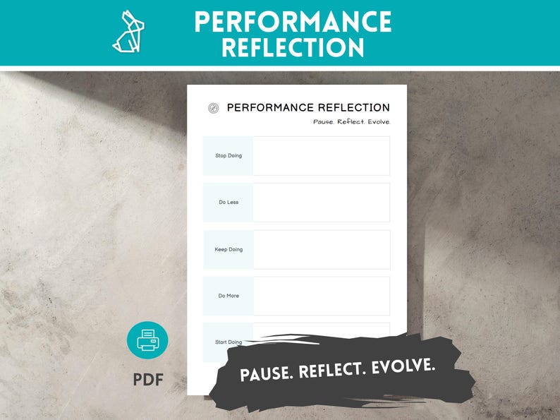 PDF Self-reflection Worksheet – Pause Reflect Evolve | Printable ...