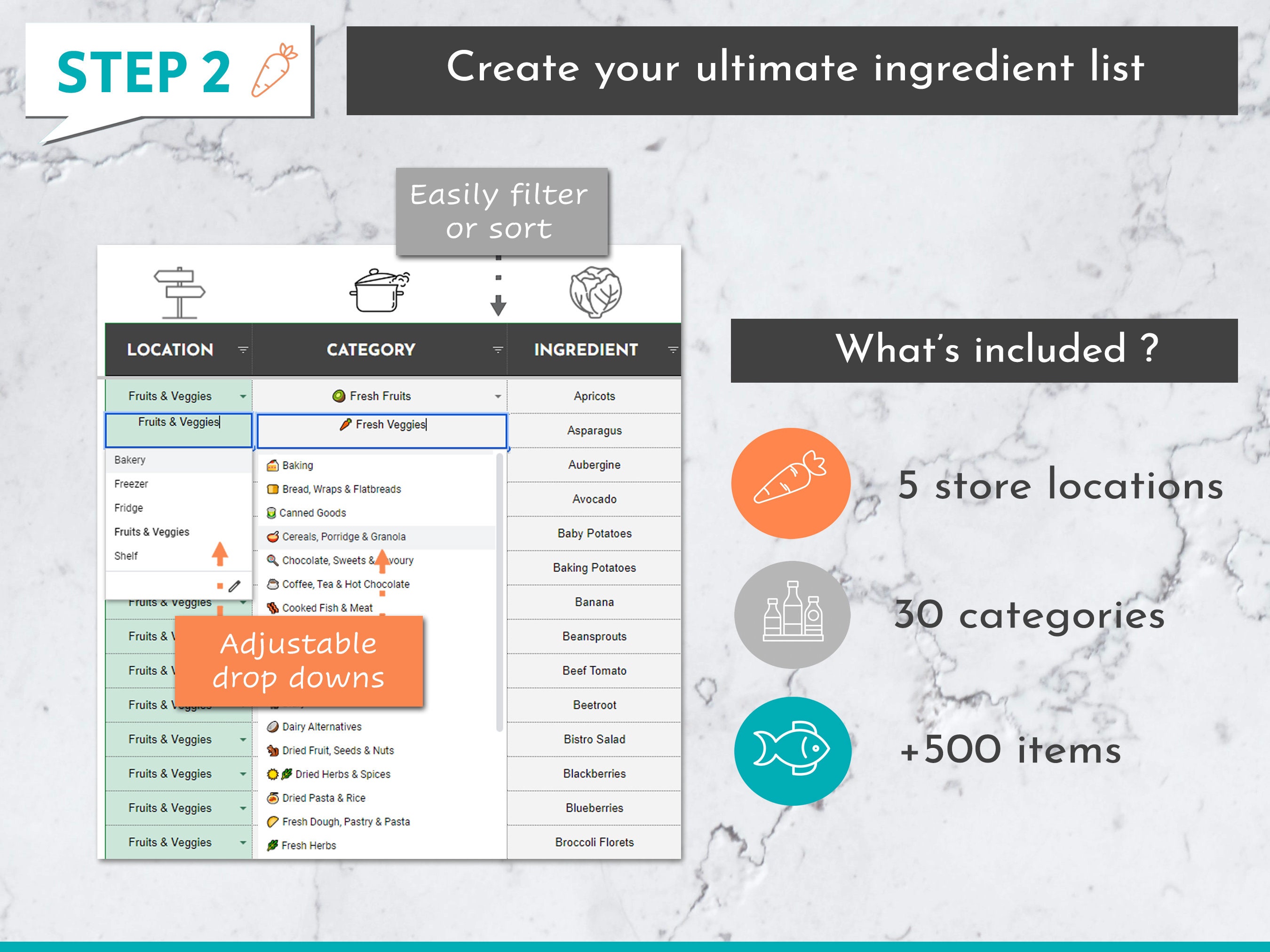 U.S. Recipe Cost, Price & Profit Calculator Google Sheets Template ...