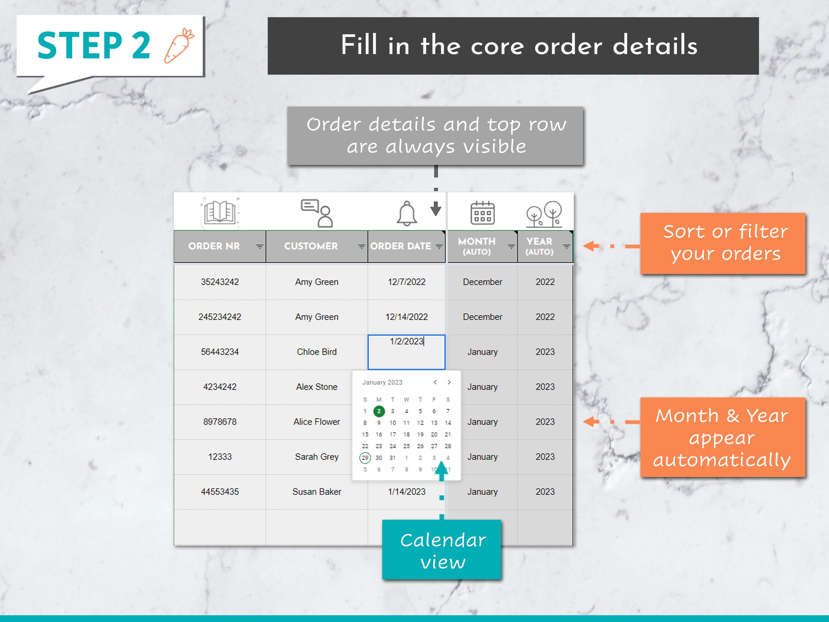 Order Fulfilment Tracker Google Sheets Template for Small Businesses ...