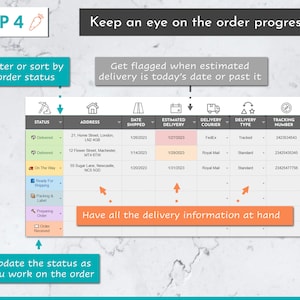 Order Fulfilment Tracker Google Sheets Template for Small Businesses ...