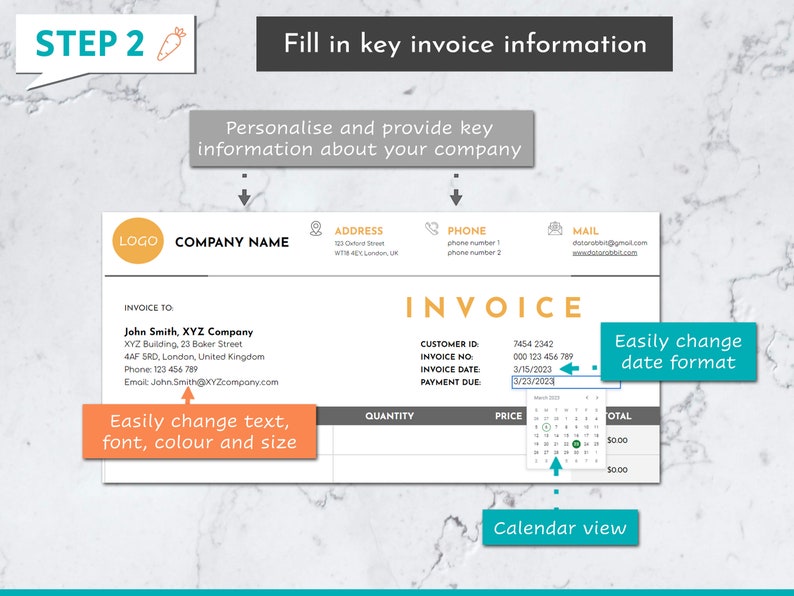 Yellow Automated Invoice Google Sheets Template | Business Invoice ...