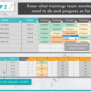 Employee Training Excel Template | Training Matrix | Skills Matrix ...
