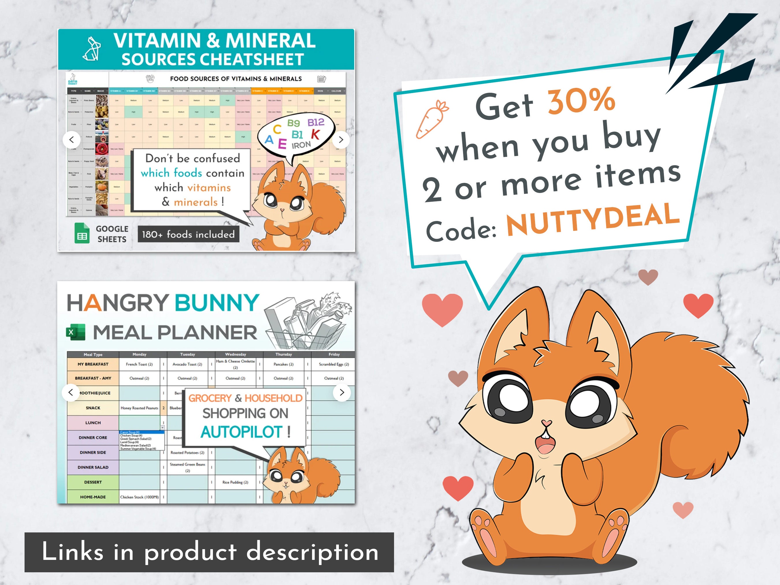 Vegetable and Fruit Calendar Digital and Editable Google Sheets ...