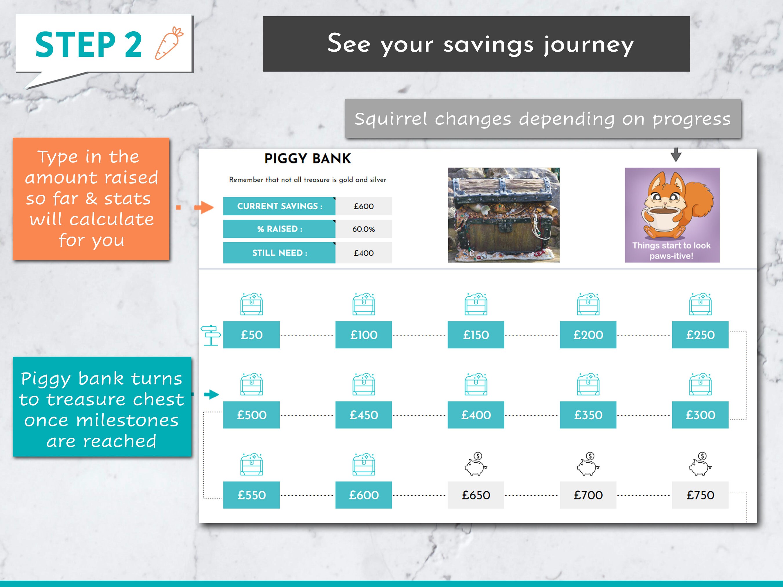 Piggy Bank Tracker | Google Sheets | Digital & Printable | Savings ...