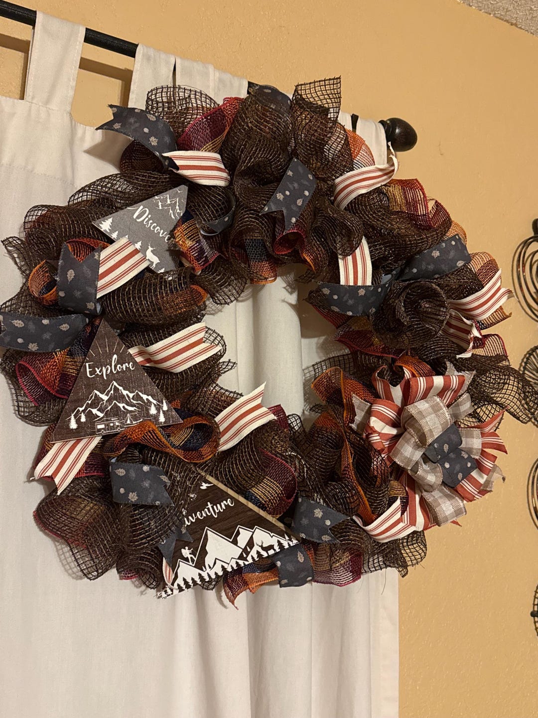 Adventure Mesh Wreath - Etsy