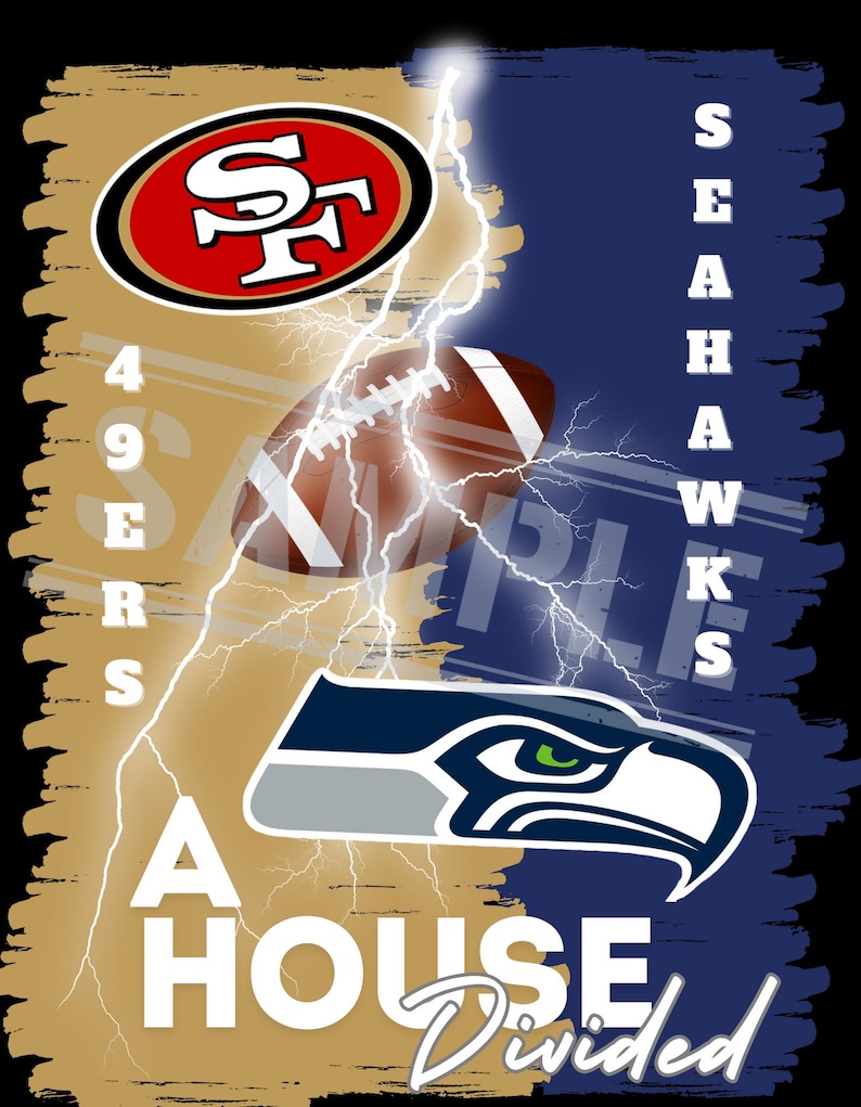 Two Professional Teams House Divided Custom Graphic Digital File - Etsy