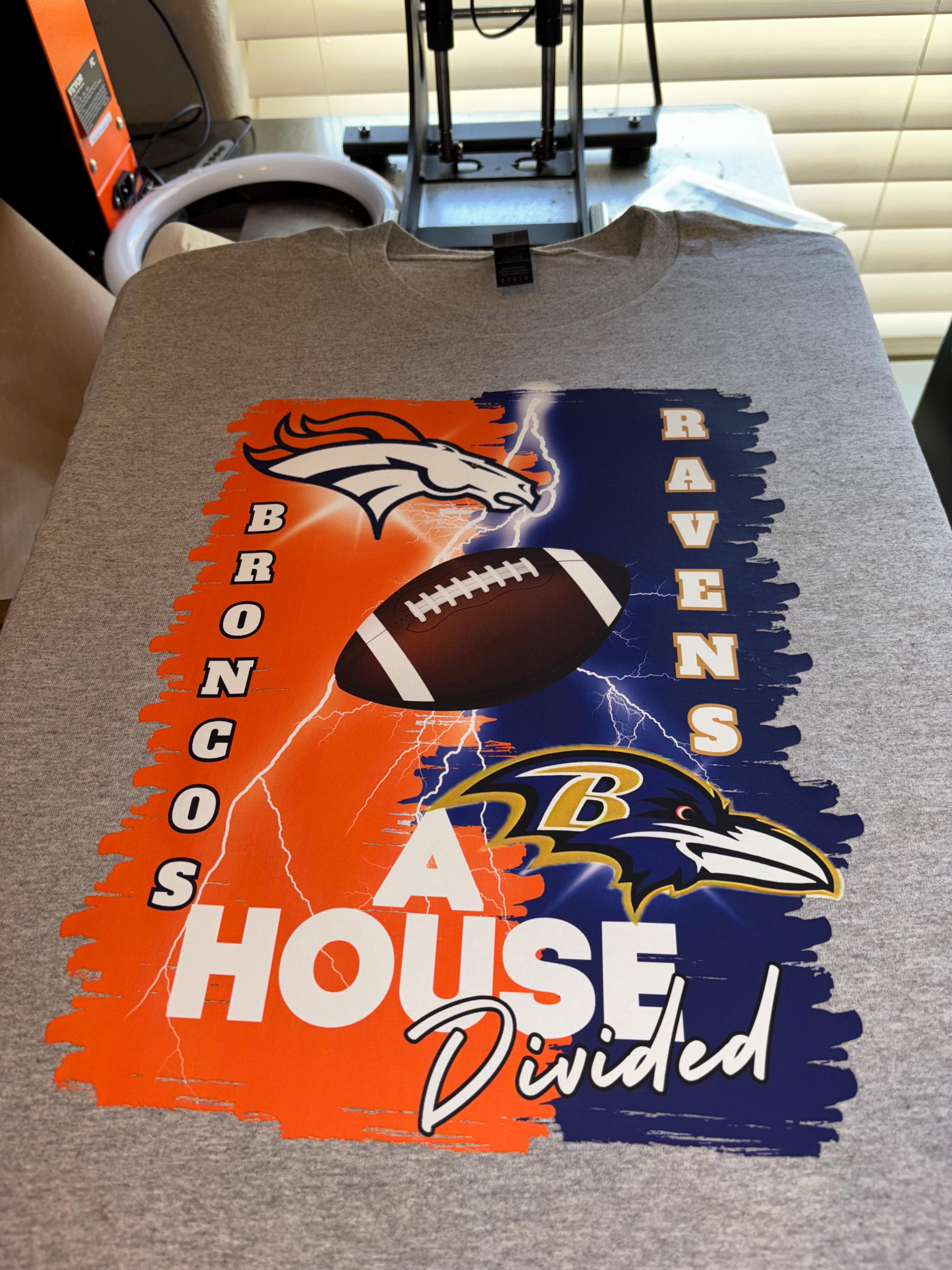 Two Professional Teams House Divided Custom Graphic Digital File - Etsy