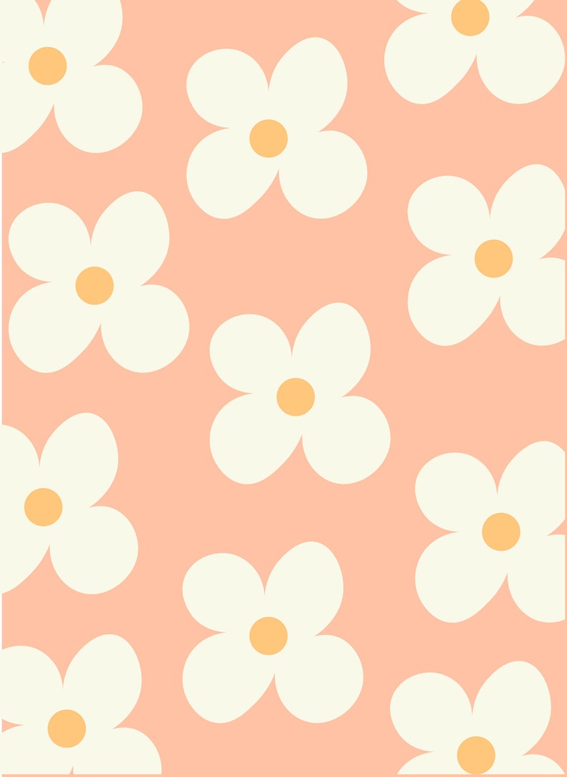 Simple Flower Design Digital Download Print / Colourful - Etsy
